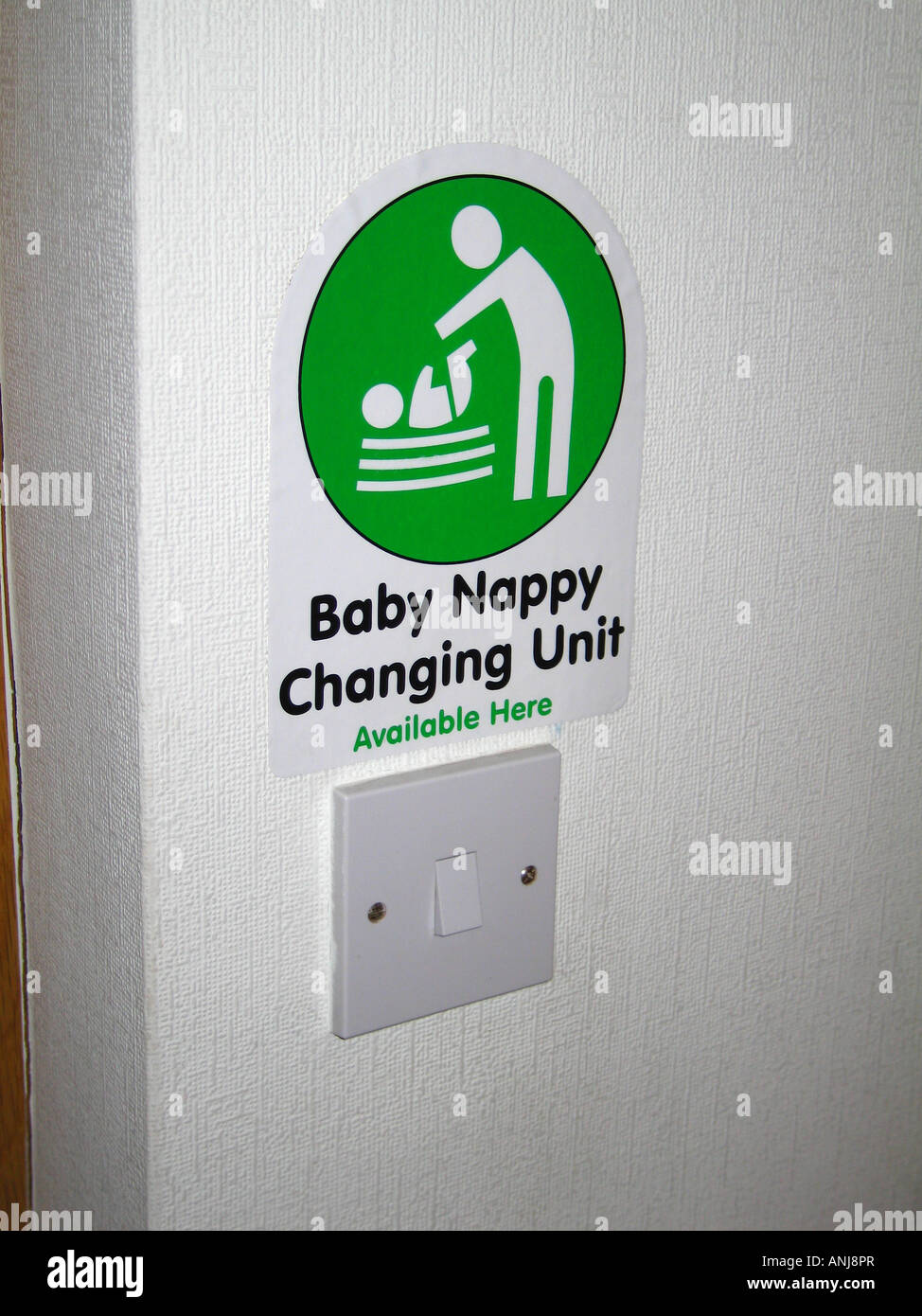 Baby Changing Room Sign Stock Photos & Baby Changing Room Sign Stock ...