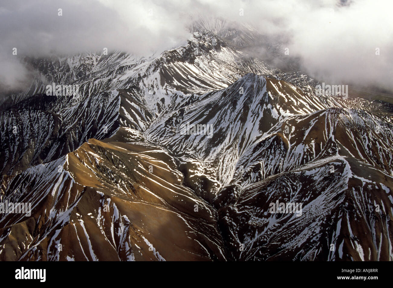 Aerial view of mt denali hi-res stock photography and images - Alamy