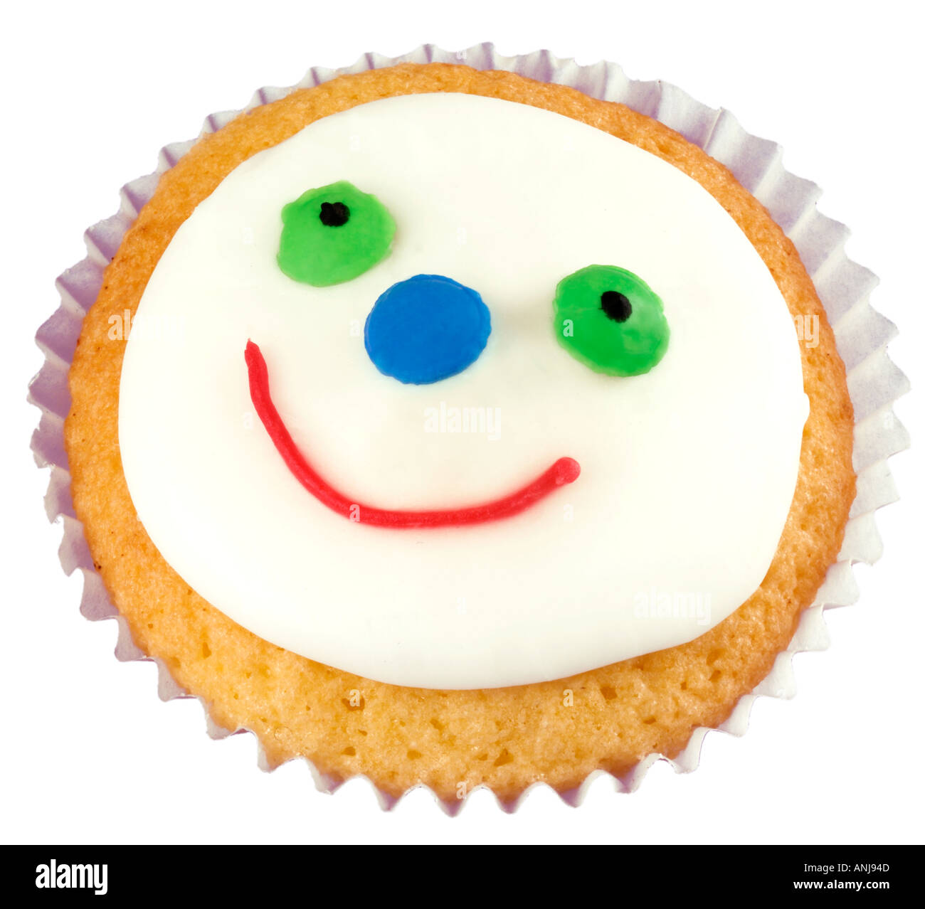 Smiley face cupcake smile cake hi-res stock photography and images - Alamy