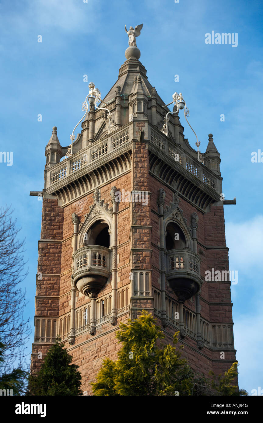 Late 19th Century Cabot Tower Brandon Hill Bristol England Stock Photo ...