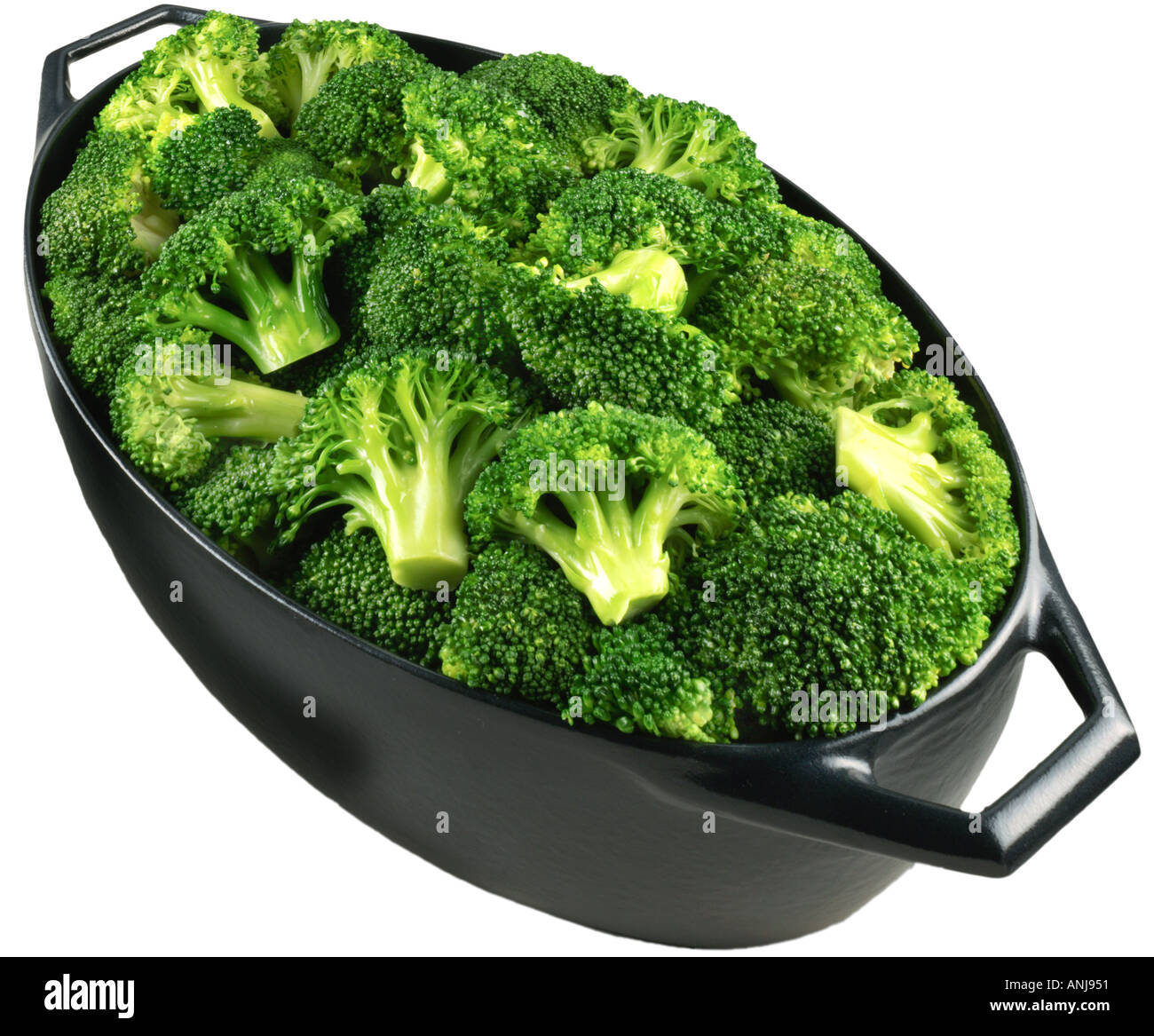 BROCCOLI ON WHITE Stock Photo - Alamy