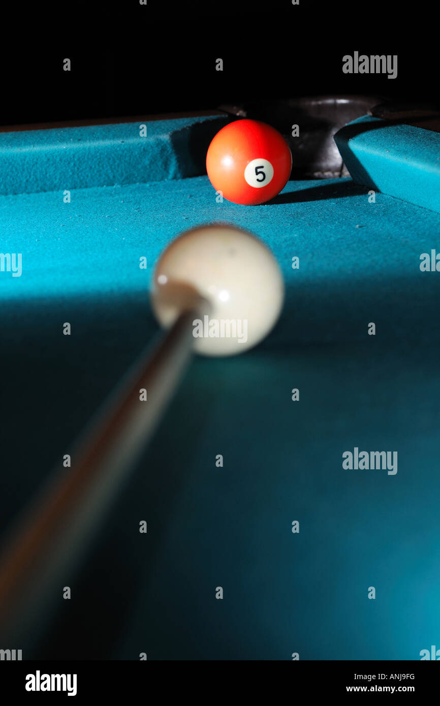 five ball corner pocket Stock Photo - Alamy