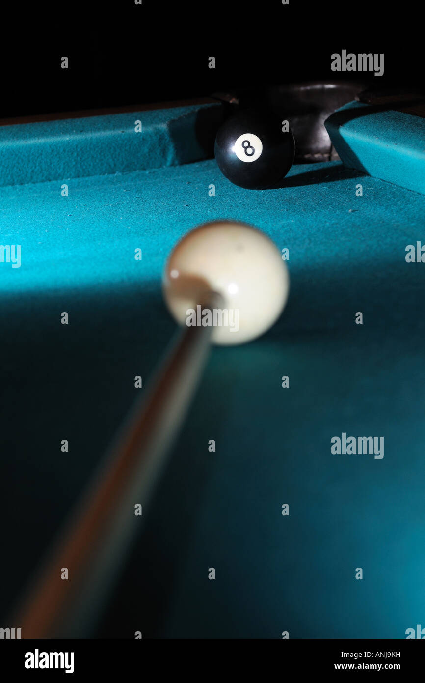 eight ball corner pocket Stock Photo - Alamy