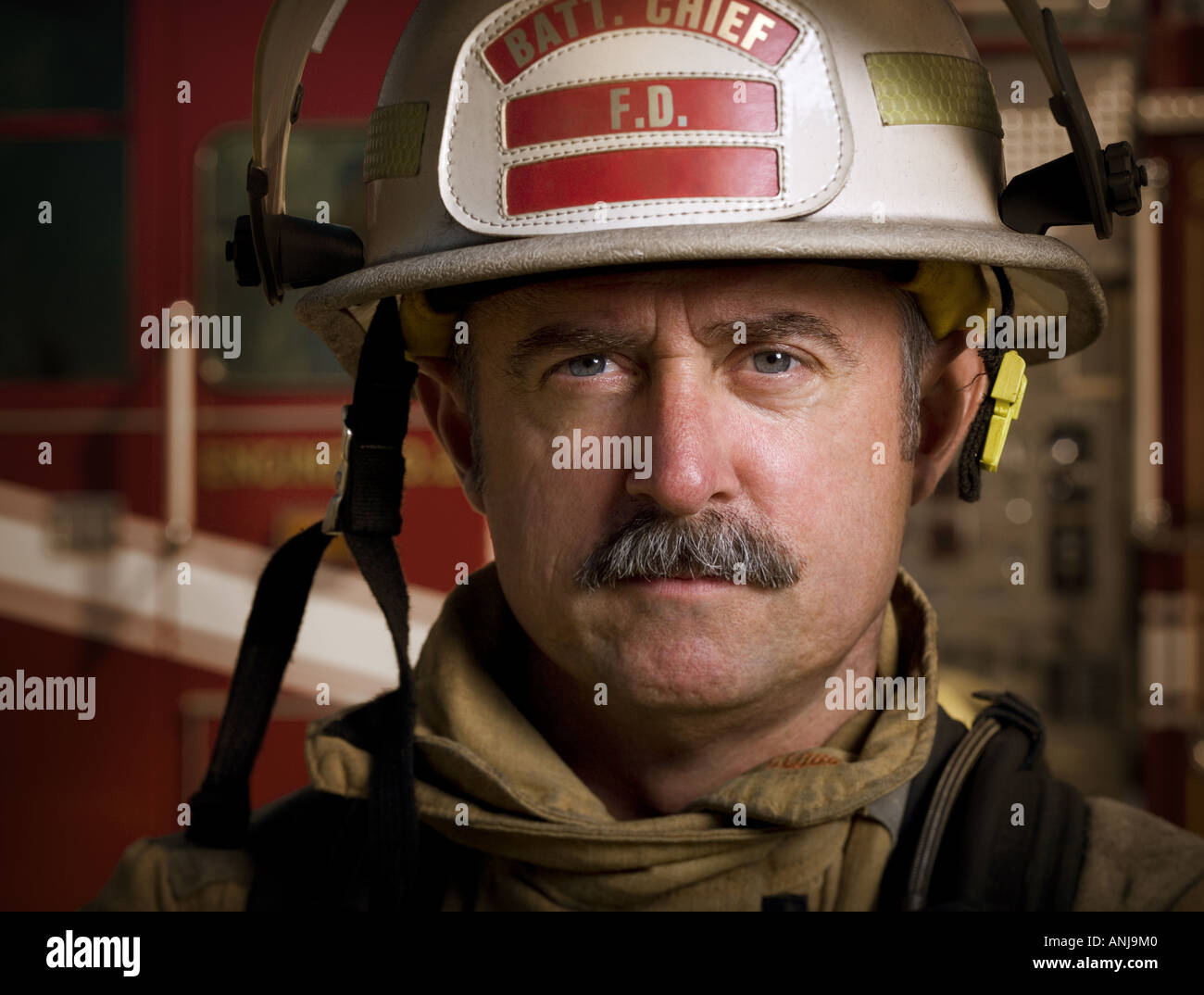 Close up of a firefighter Stock Photo - Alamy