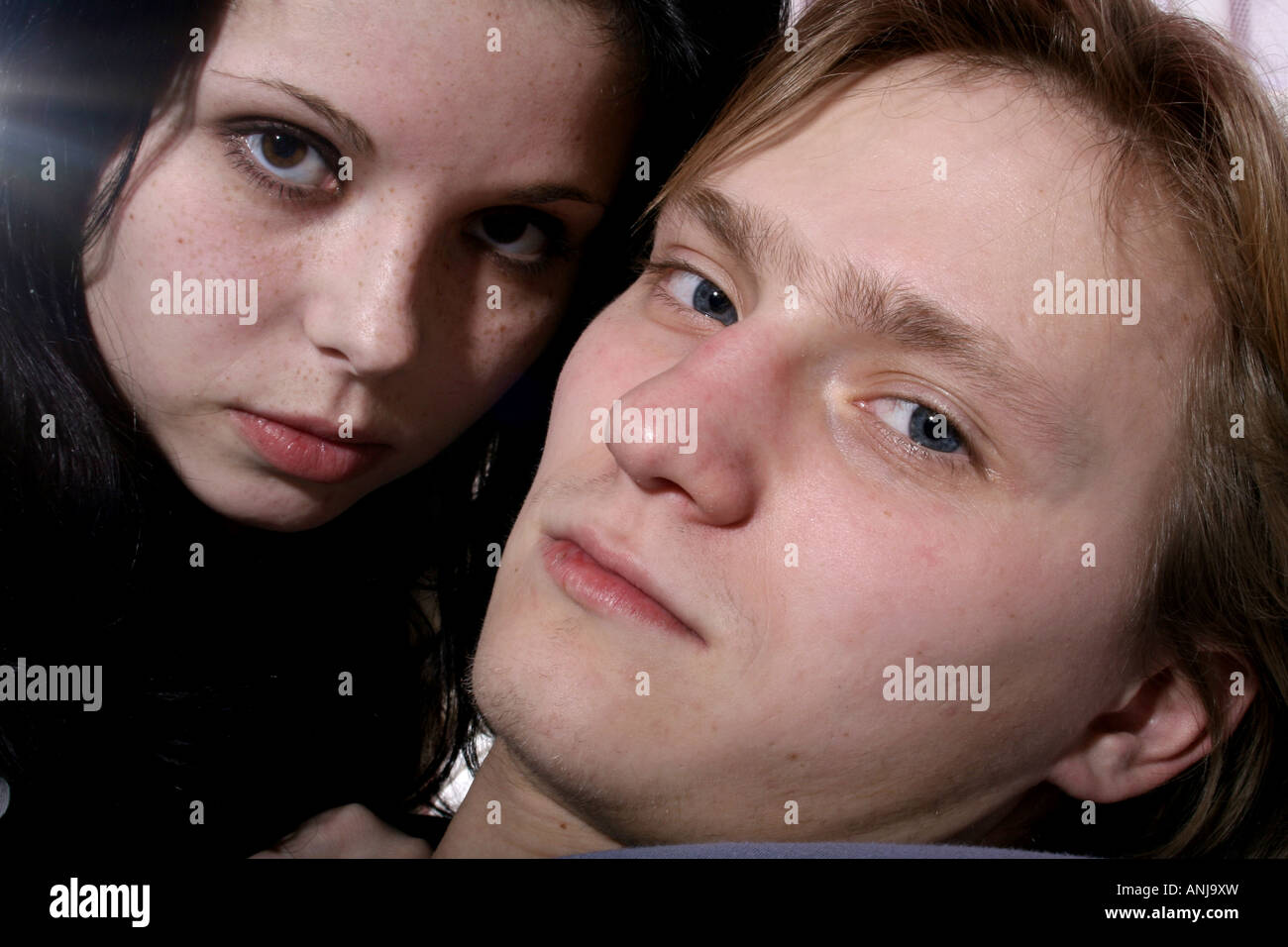 Couple look meaningful hi-res stock photography and images - Alamy