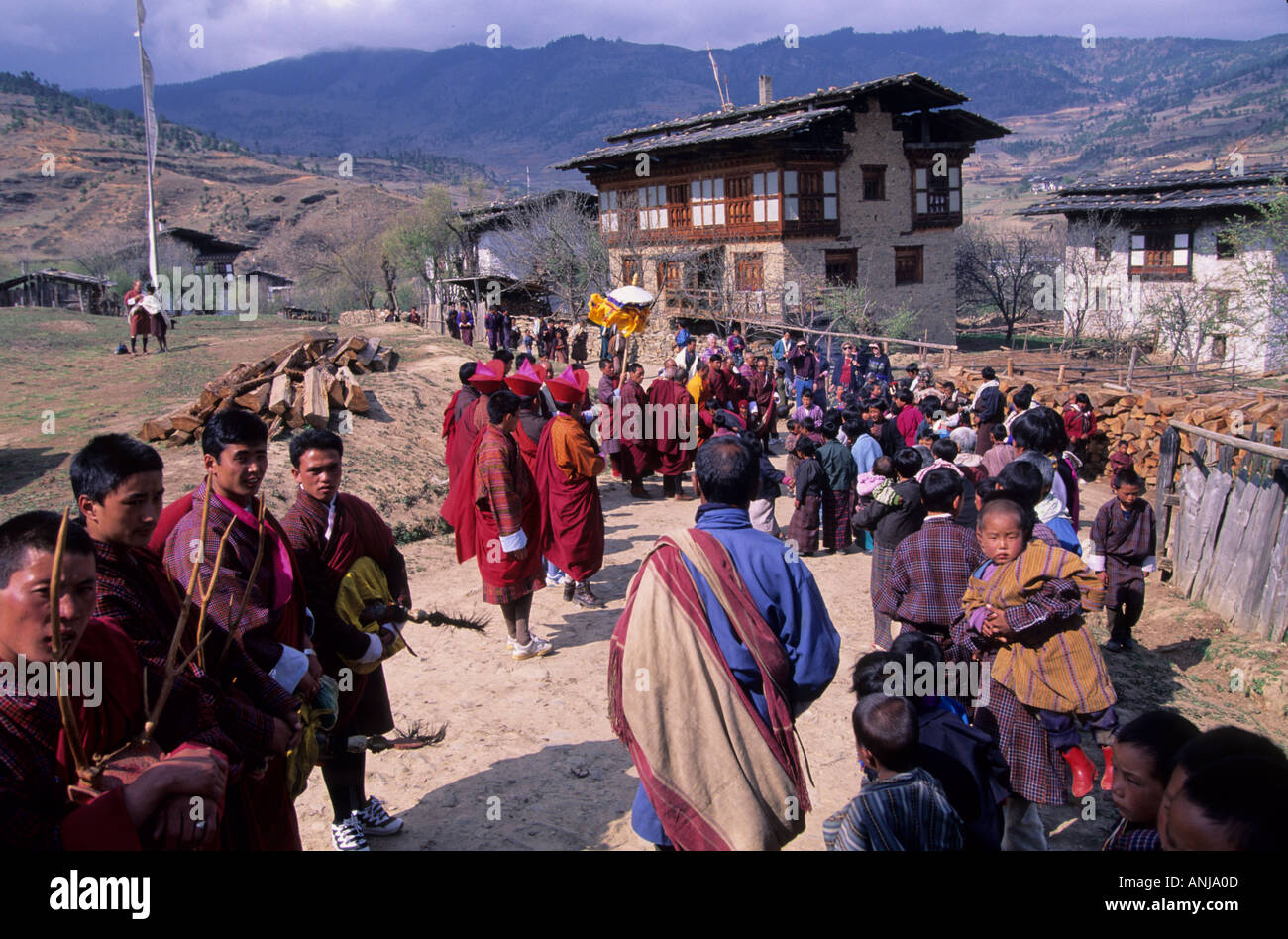 A religious festival in Bhutan Stock Photo - Alamy