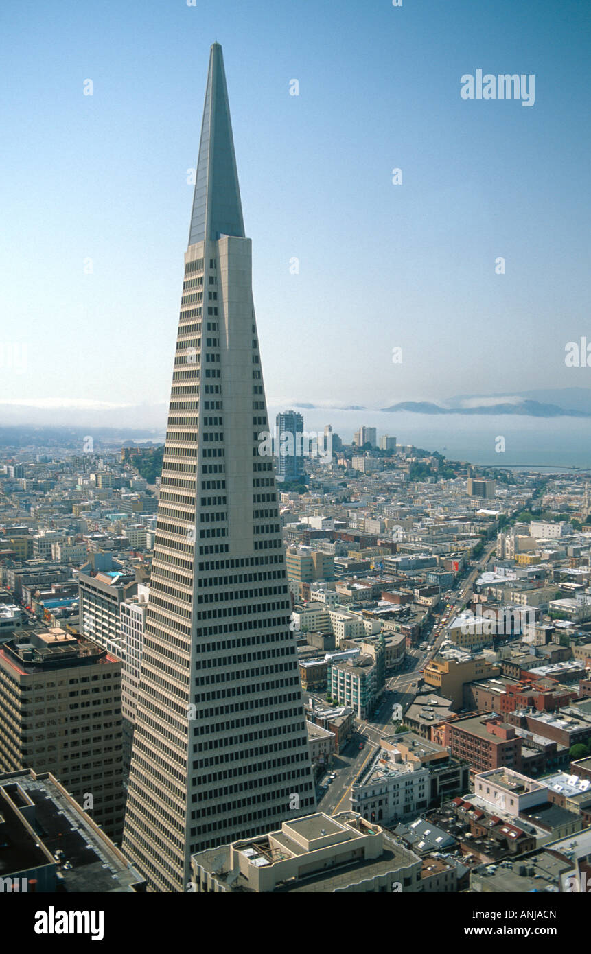 Transamerica Pyramid Building San Francisco California USA Stock Photo ...