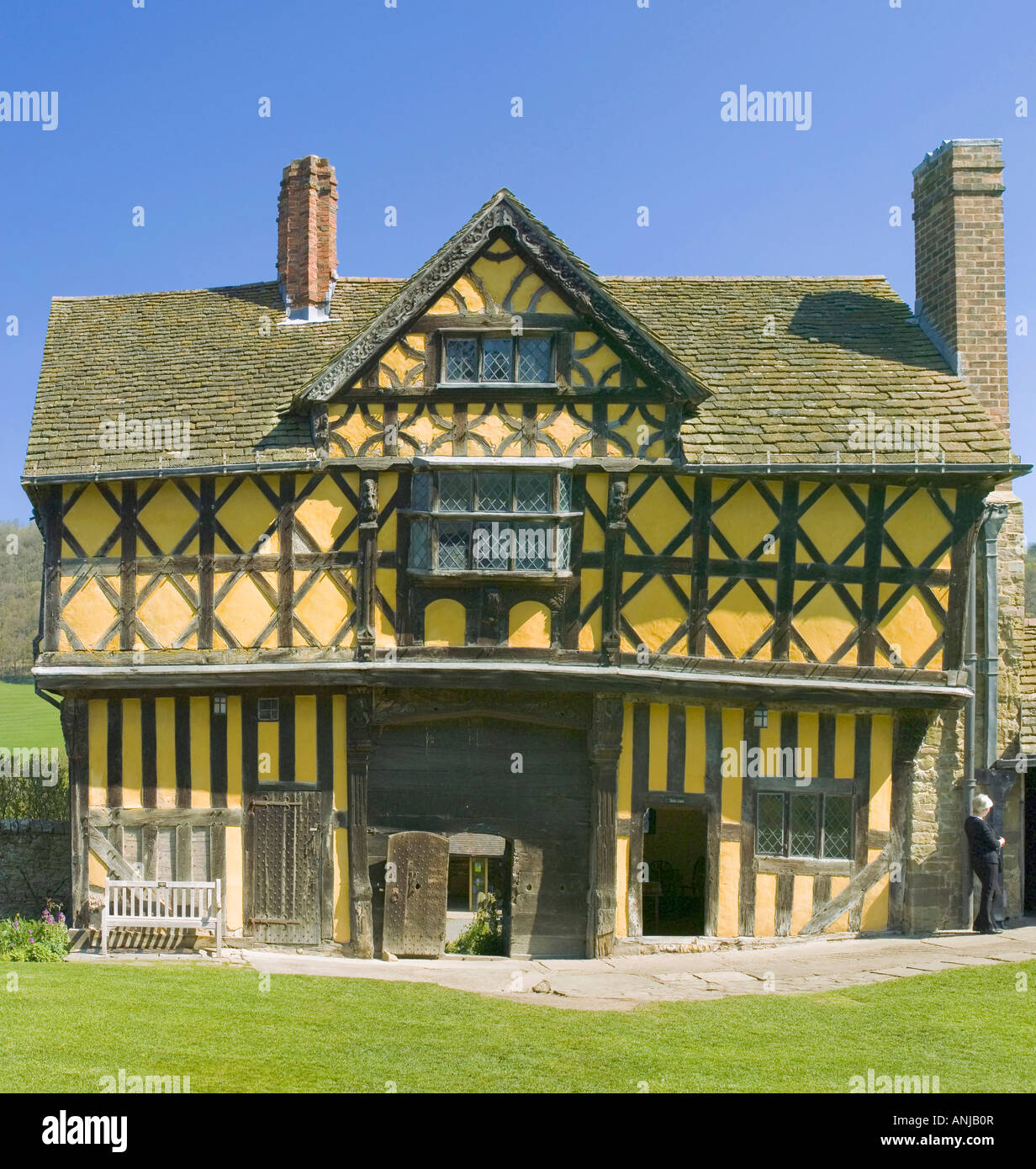 Stokesay castle a fortified manor house shropshire england uk Stock ...