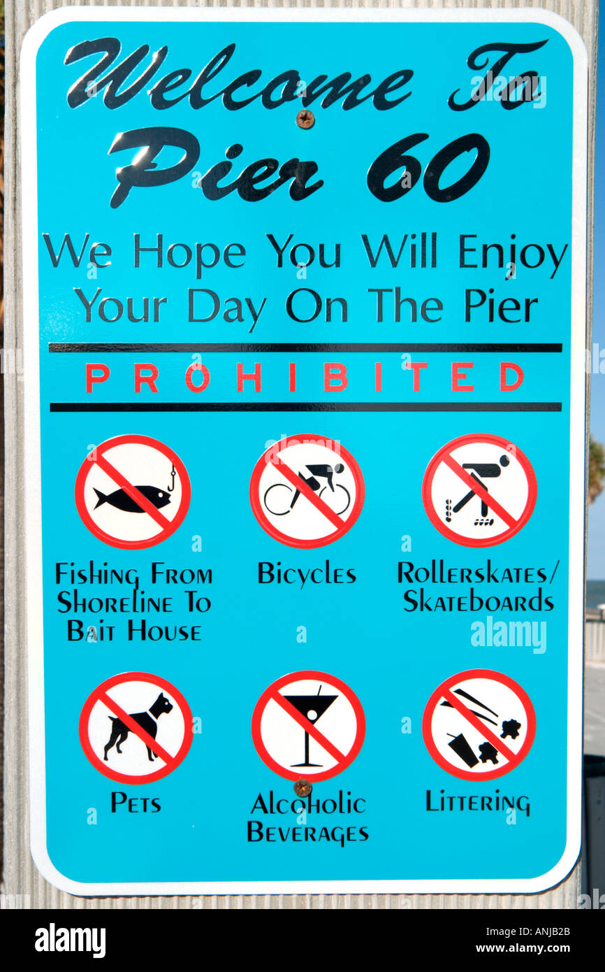 Welcome sign clearwater beach florida hi-res stock photography and ...