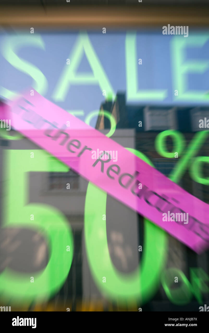 Sale Sign with zoom effect Stock Photo - Alamy