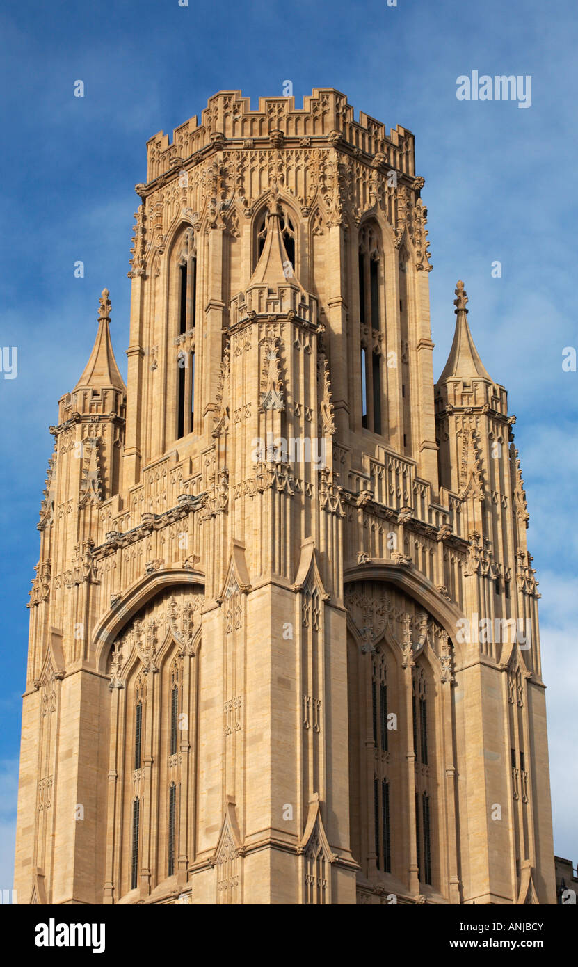 The Wills Memorial Tower of Bristol University Stock Photo - Alamy