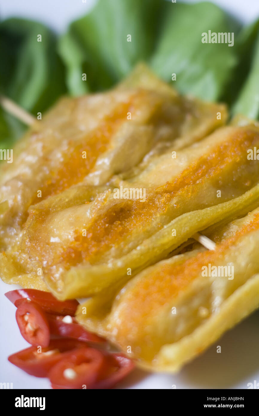 Malaysian Tai Kong Pau, fish stuffing wrapped in beancurd skin and deep ...