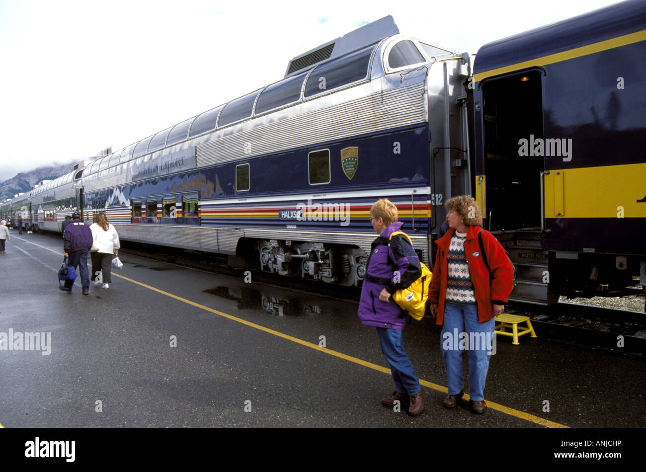 AK Alaska Denali National Park Railroad Denali to Anchorage railway ...