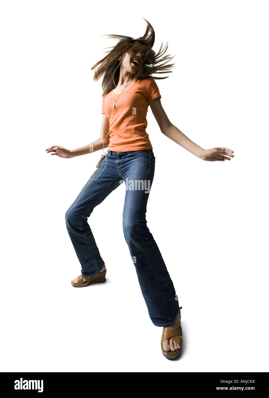 African girl dancing Cut Out Stock Images & Pictures - Alamy