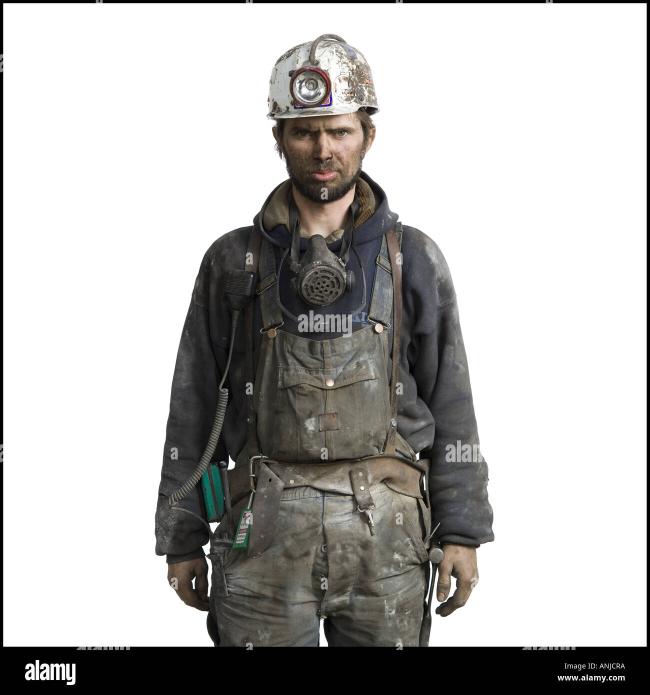 Portrait miner wearing hardhat headlamp hi-res stock photography and ...