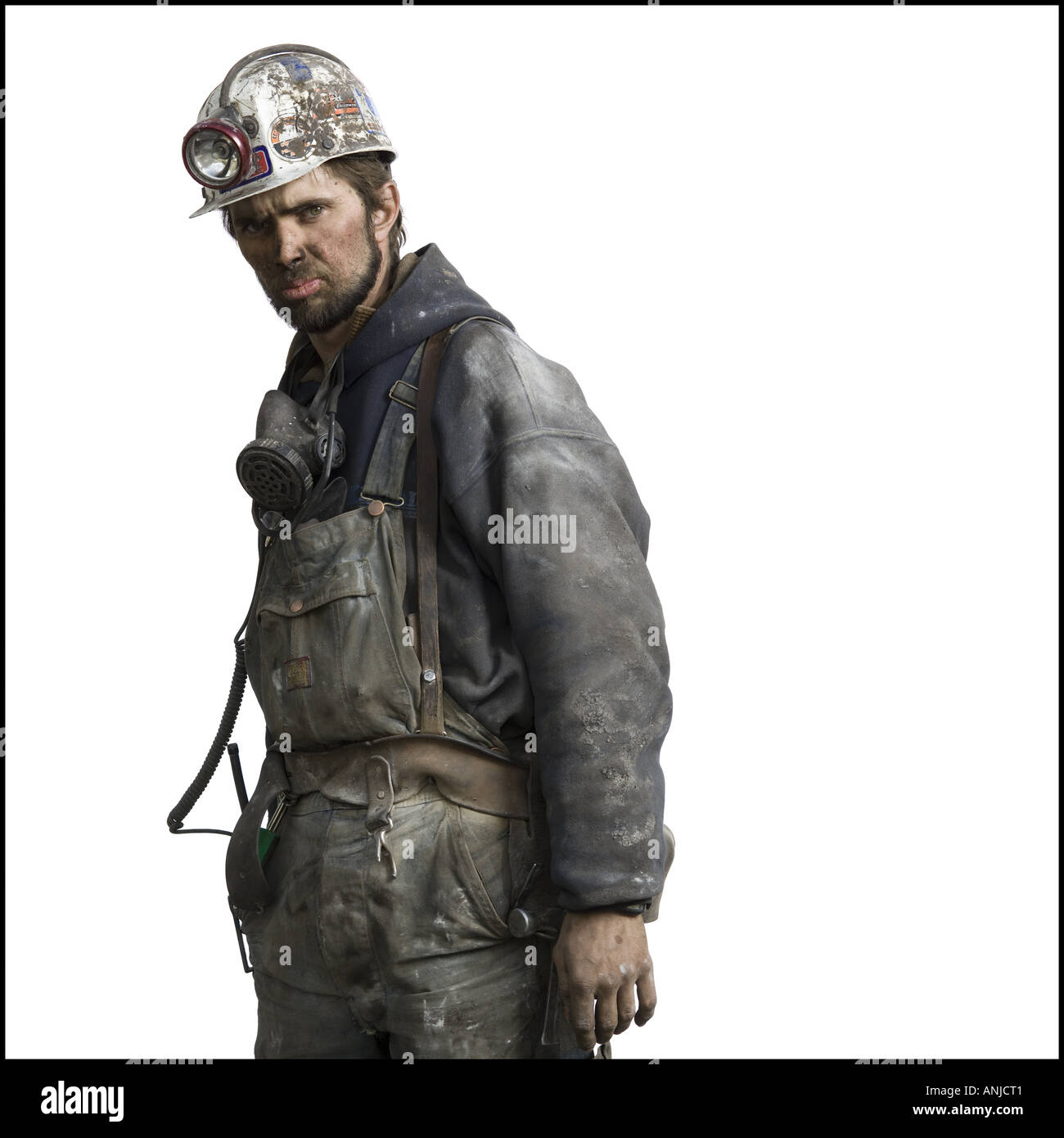 Portrait miner wearing hardhat headlamp hi-res stock photography and ...