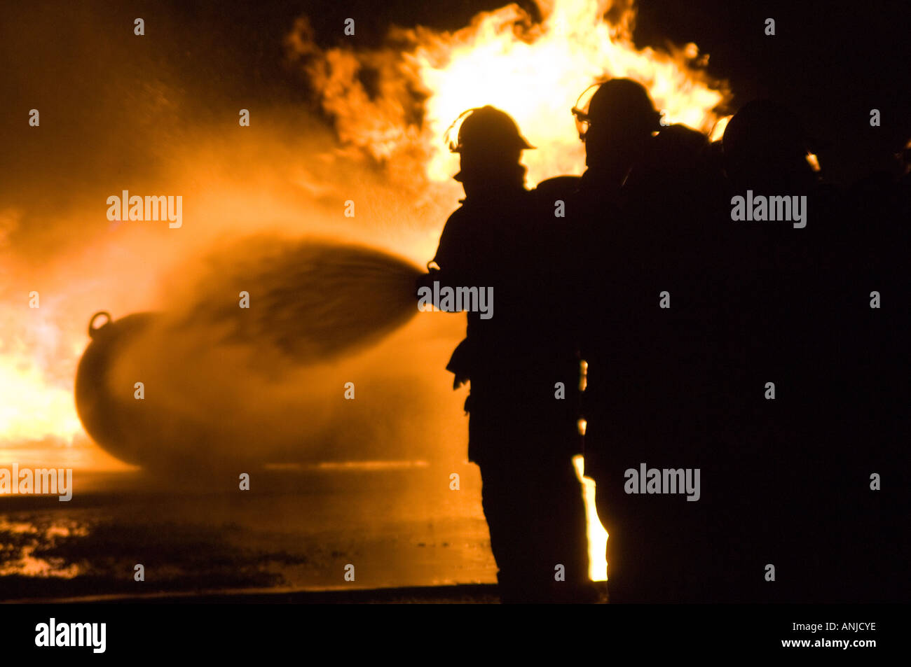 Firefighter training exercise Stock Photo - Alamy
