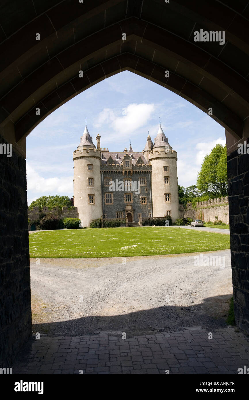 UK Northern Ireland County Down Killyleagh Castle from the gatehouse ...
