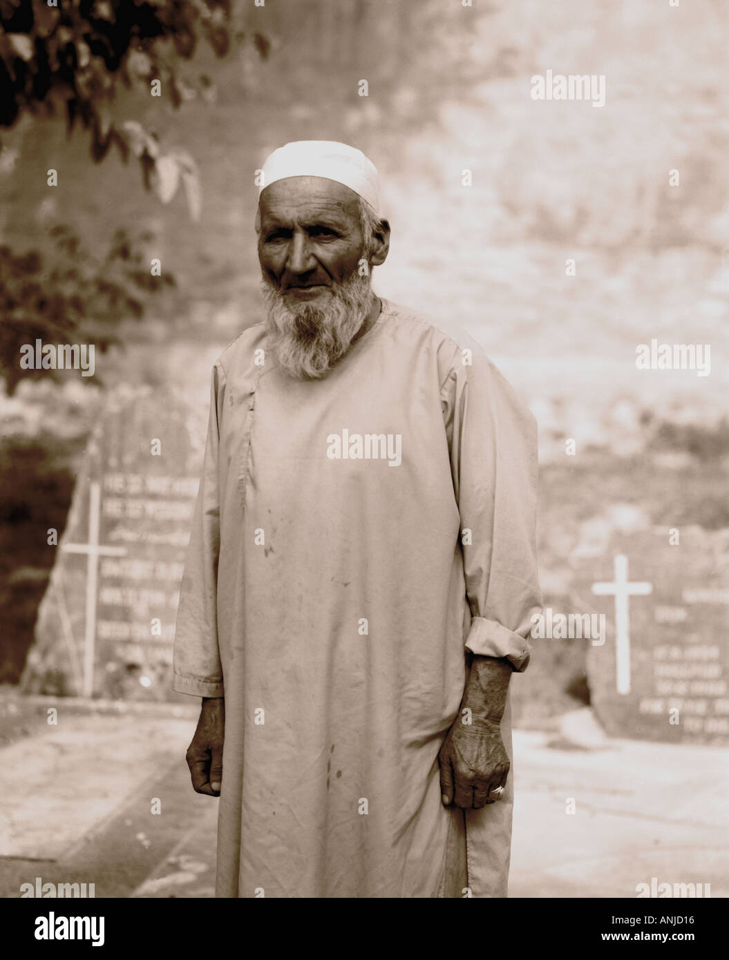 Black White Portait Of Rahim Mullar and the British Memorial Plaques In ...