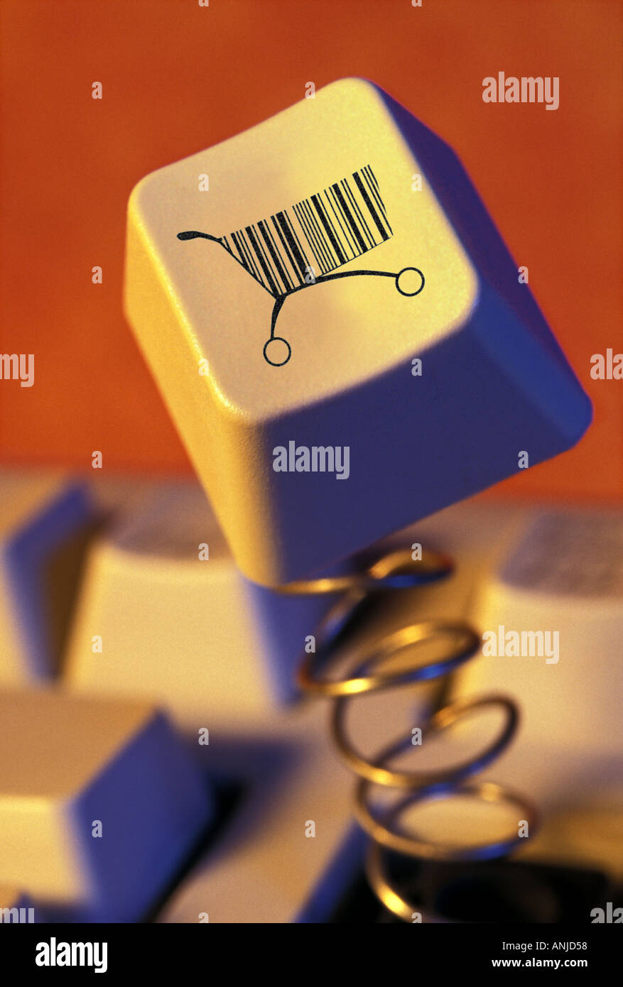 Shopping trolly barcode hi-res stock photography and images - Alamy