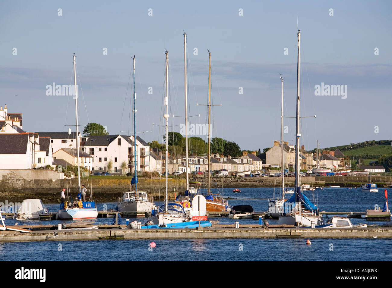 UK Northern Ireland County Down Portaferry yachts in the new marina ...