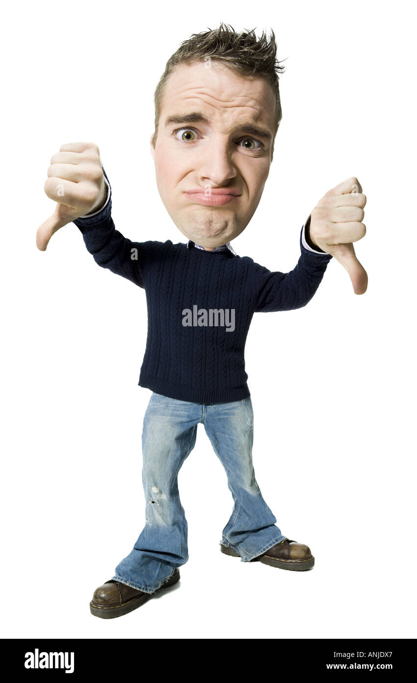 Thumbs down no portrait Cut Out Stock Images & Pictures - Alamy