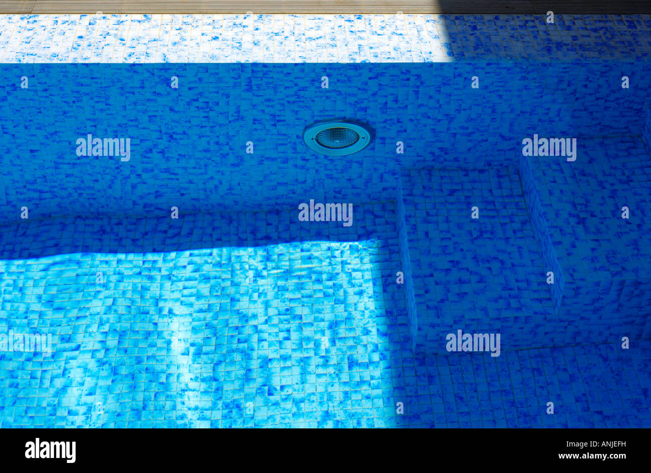 Close up of a swimming pool with light Stock Photo - Alamy