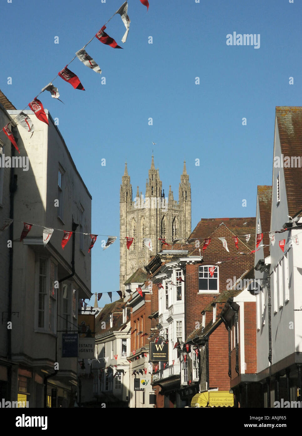 Bell Harry Tower Canterbury Cathedral and St Margarets Street ...