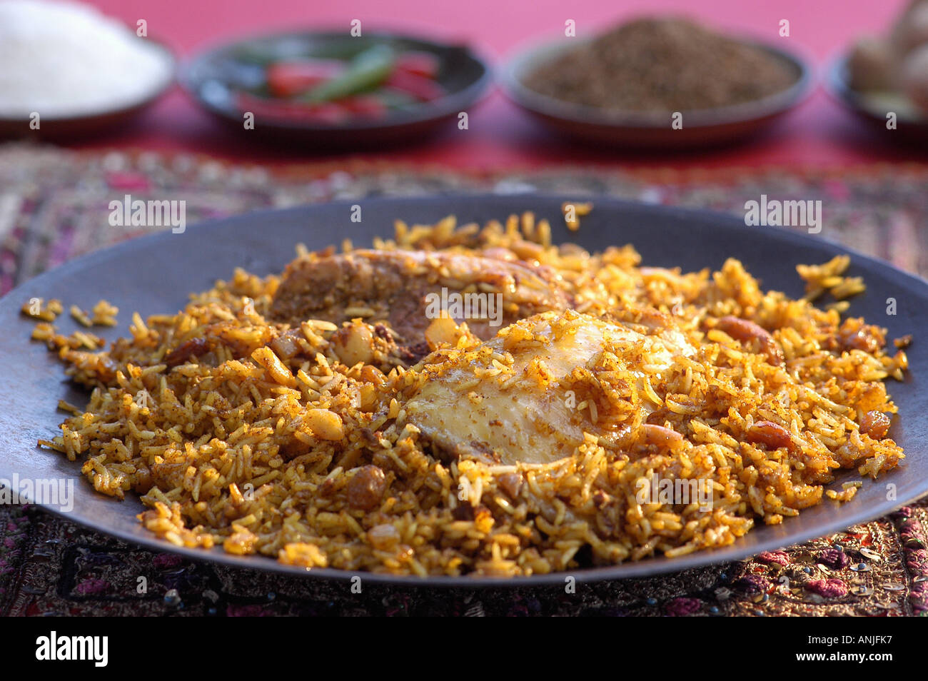 Chicken biryani raisins hi-res stock photography and images - Alamy