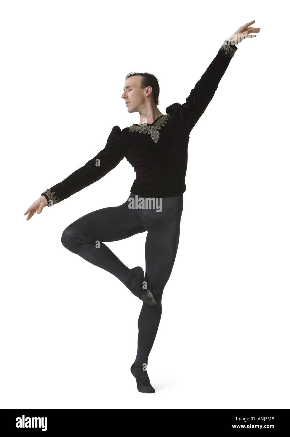 Male dancer on one leg hi-res stock photography and images - Alamy