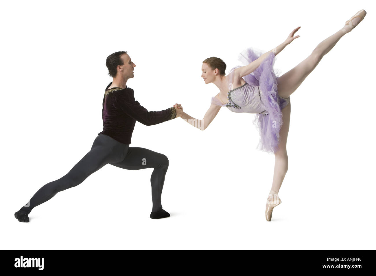 Ballet dancers performing ballet Stock Photo - Alamy