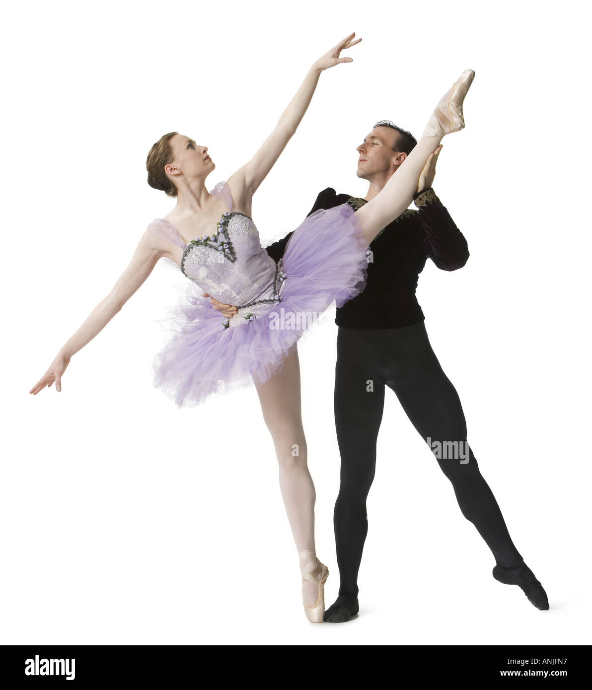 Ballet dancers performing ballet Stock Photo - Alamy