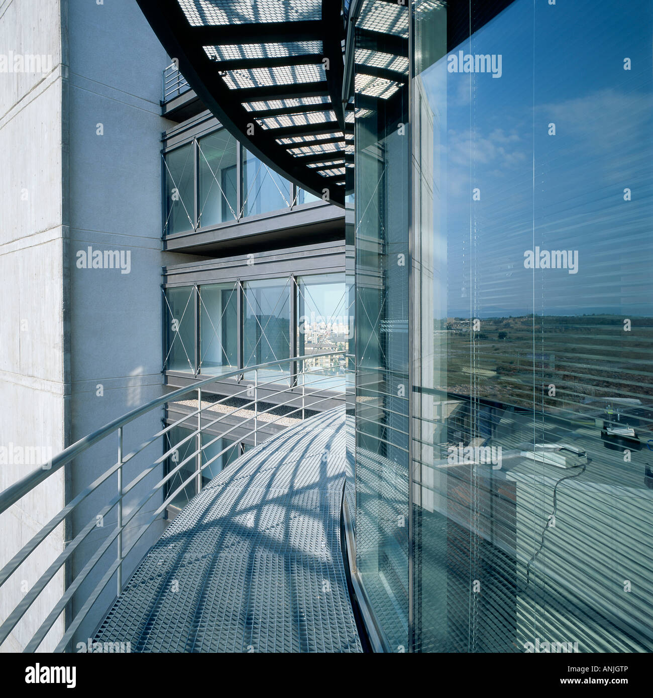Railing reflection in window hi-res stock photography and images - Alamy