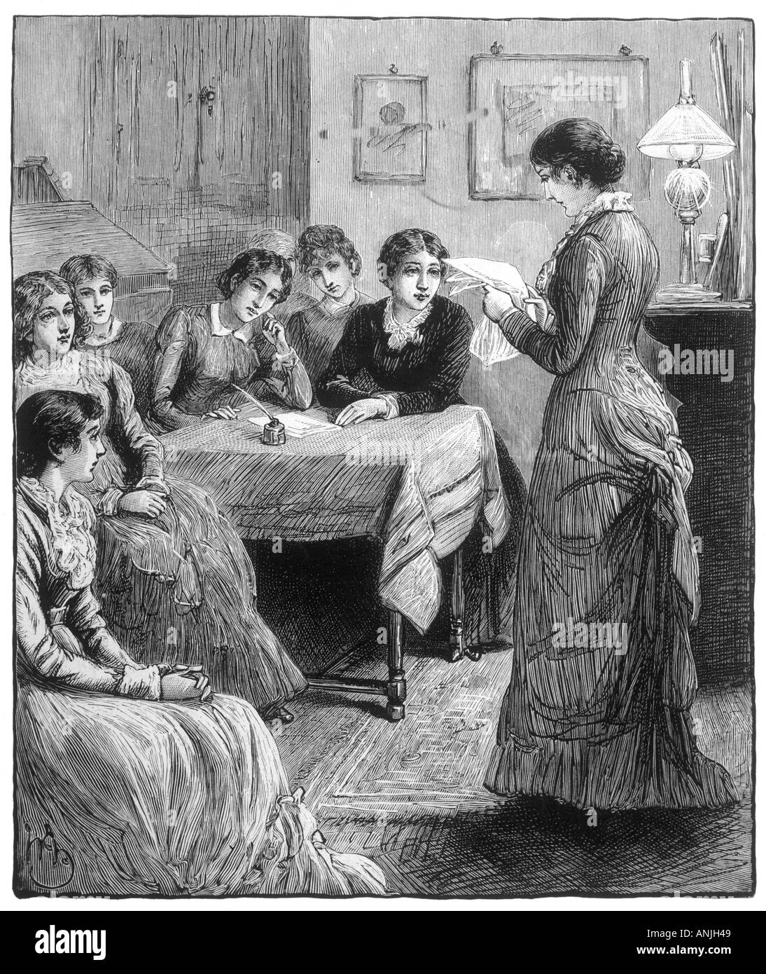 Attentive scene Black and White Stock Photos & Images - Alamy