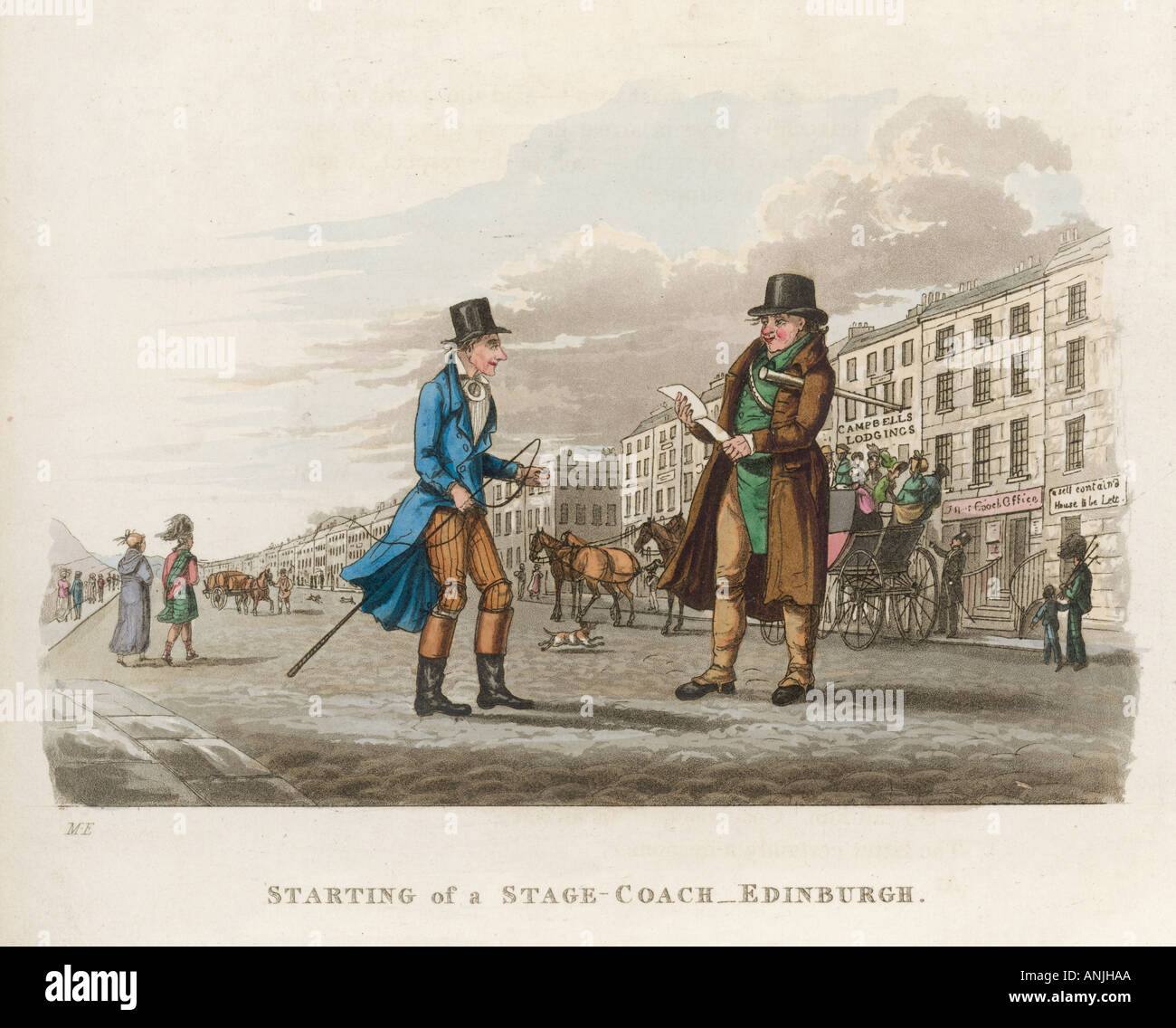 Stagecoach In Edinburgh Stock Photo - Alamy