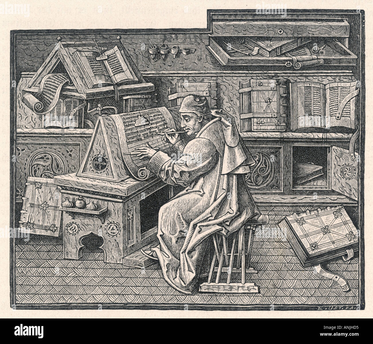 Monk and author hi-res stock photography and images - Alamy