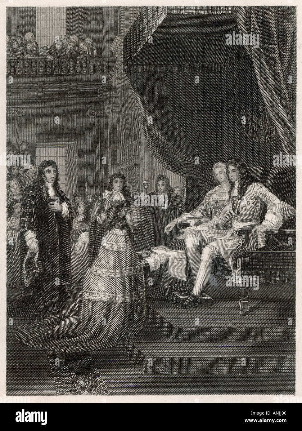 William Iii And Mary Ii Stock Photo - Alamy