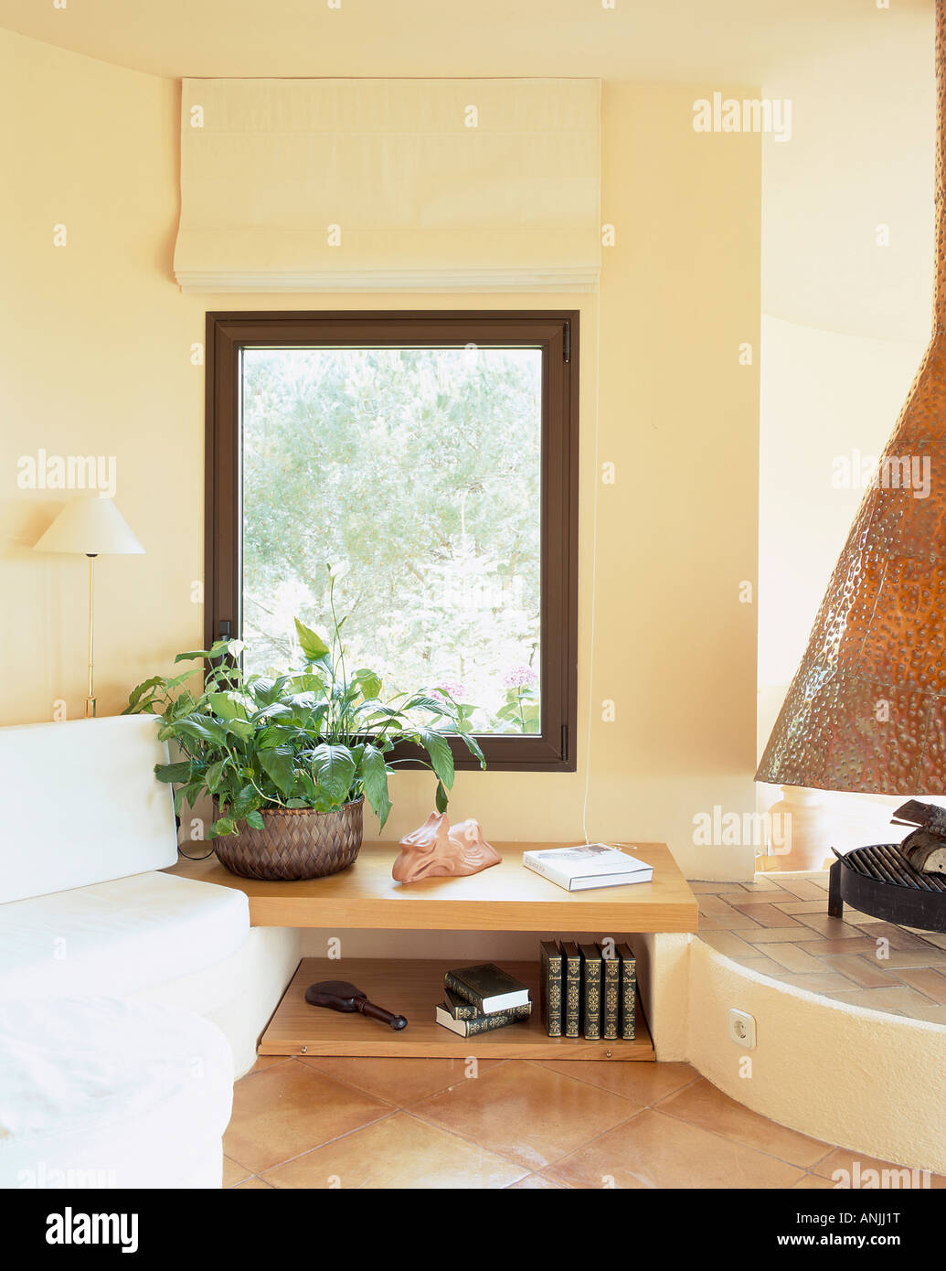 Partial view of a cozy living room Stock Photo - Alamy