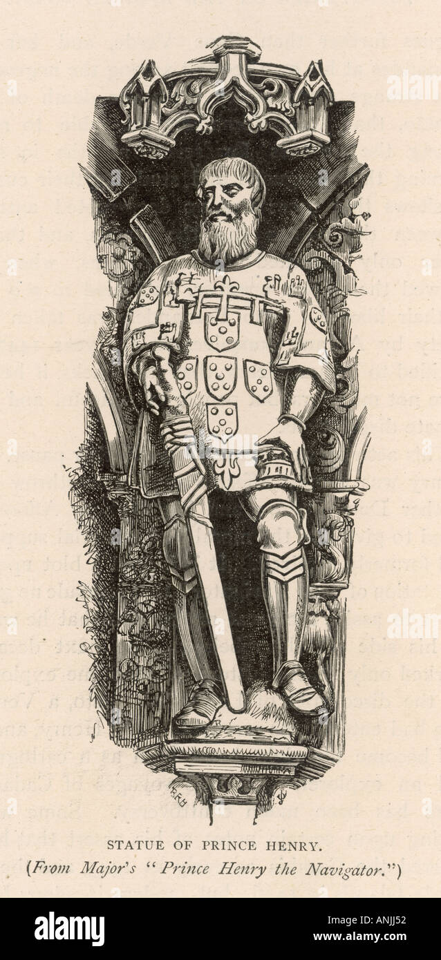 Henry Navigator Statue L Stock Photo - Alamy