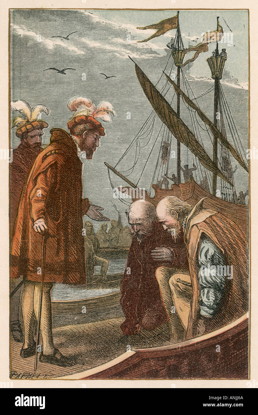 Vasco Da Gama And King Stock Photo - Alamy