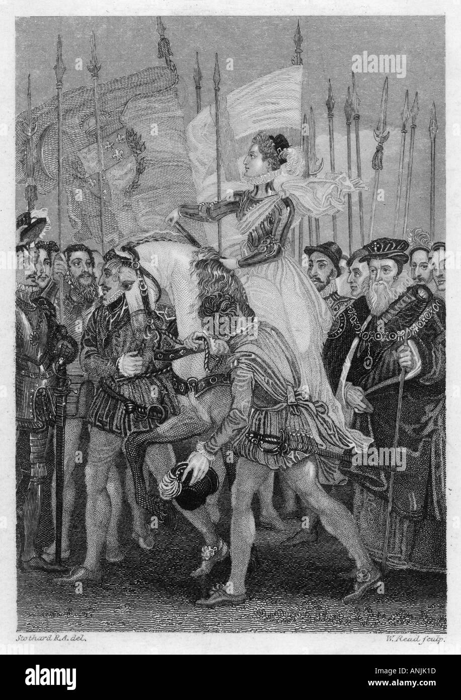 Spanish queen Black and White Stock Photos & Images - Alamy