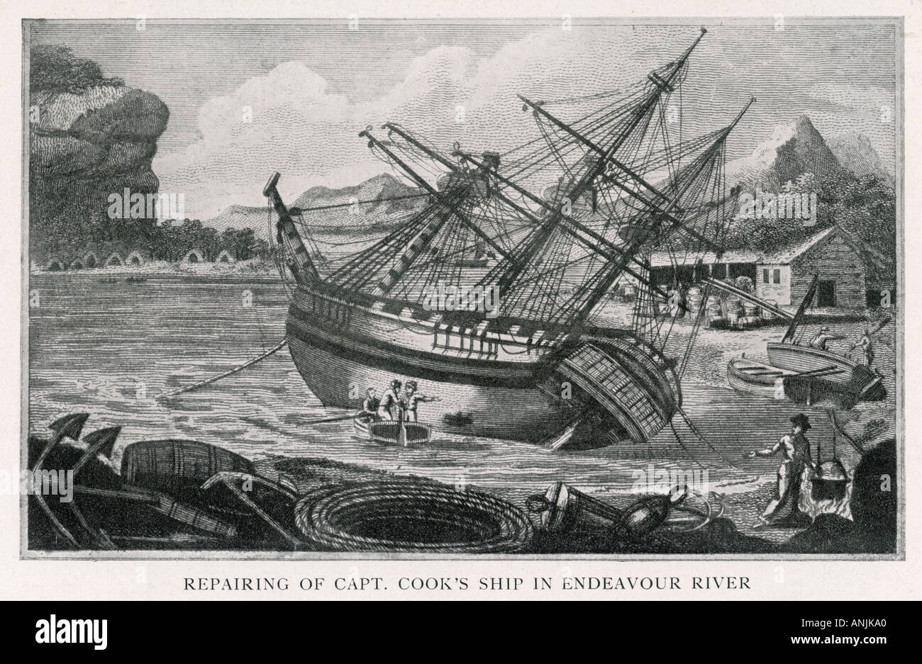 Captain cooks ship endeavour hi-res stock photography and images - Alamy