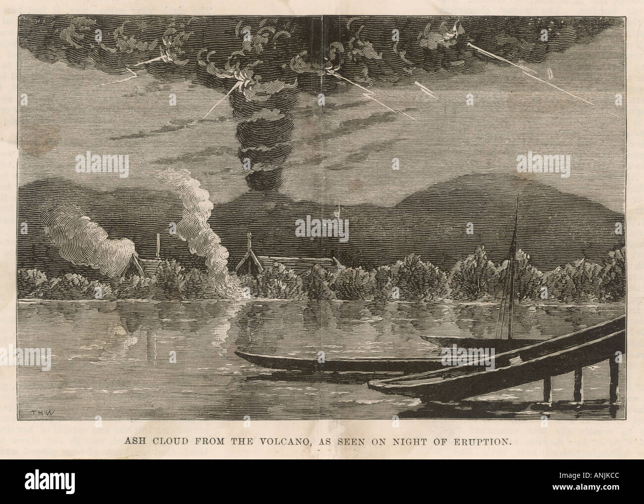 Eruption of mount tarawera hi-res stock photography and images - Alamy