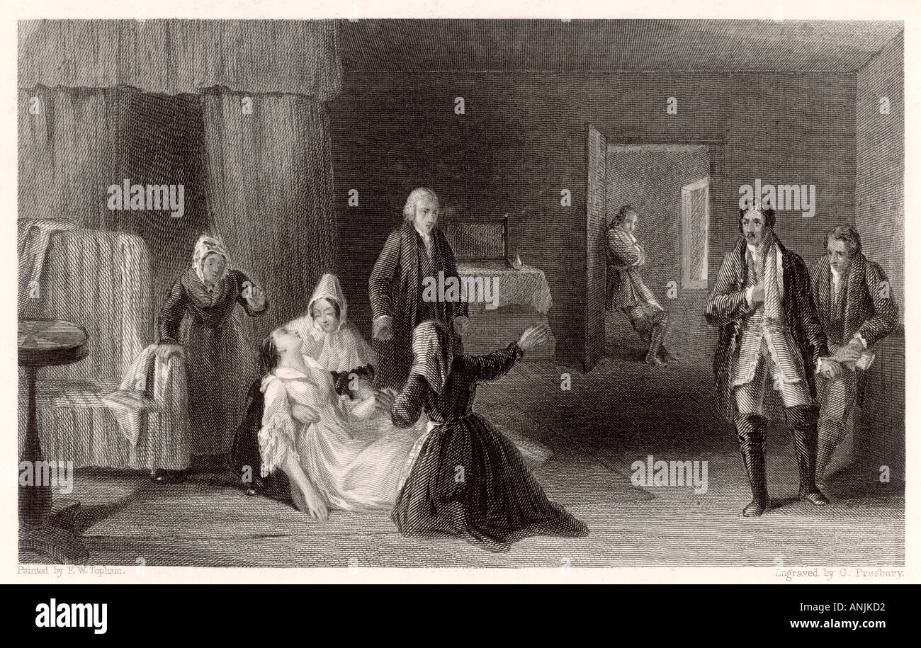 The Lady Faints Stock Photo - Alamy