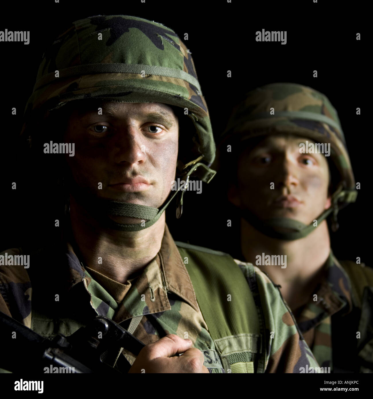 Two soldiers in military hi-res stock photography and images - Alamy