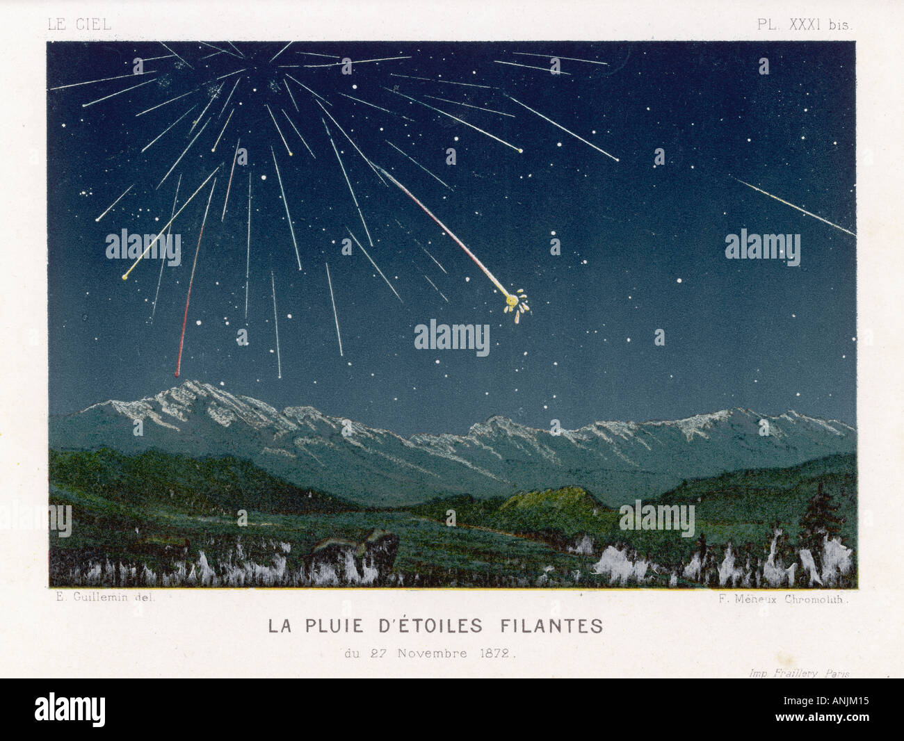 Meteorite shower hi-res stock photography and images - Alamy