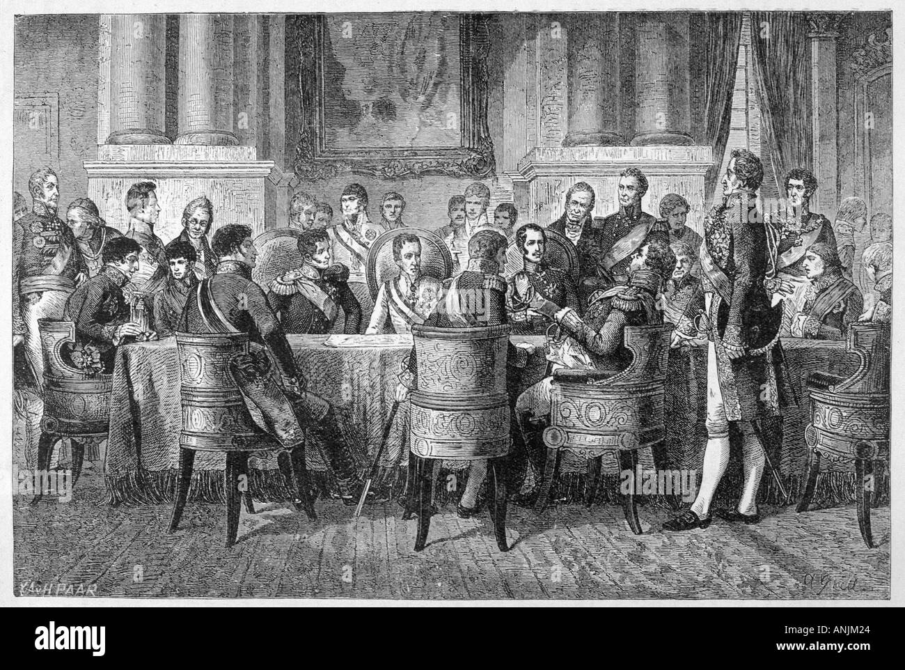 Congress of vienna map europe hi-res stock photography and images - Alamy