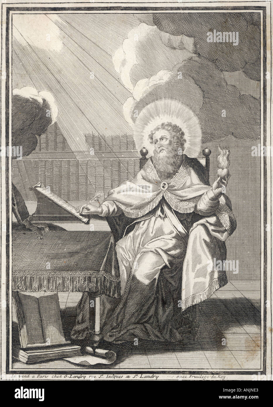 Saint Augustine Of Hippo Stock Photo - Alamy