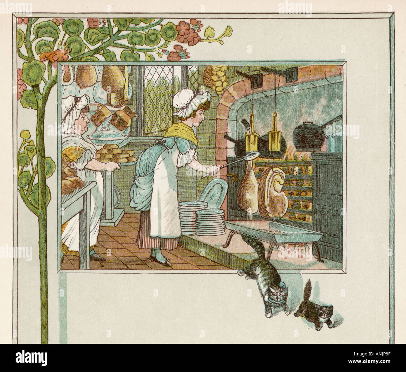 Kitchen servant preparing food hi-res stock photography and images - Alamy