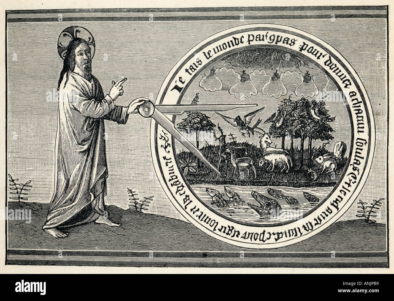 Creation of the world, bible hi-res stock photography and images - Alamy